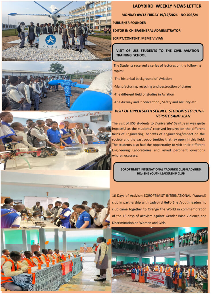 Ladybird Weekly News Letter – LAUNCH OF ICT PRACTICALS IN LADYBIRD ...